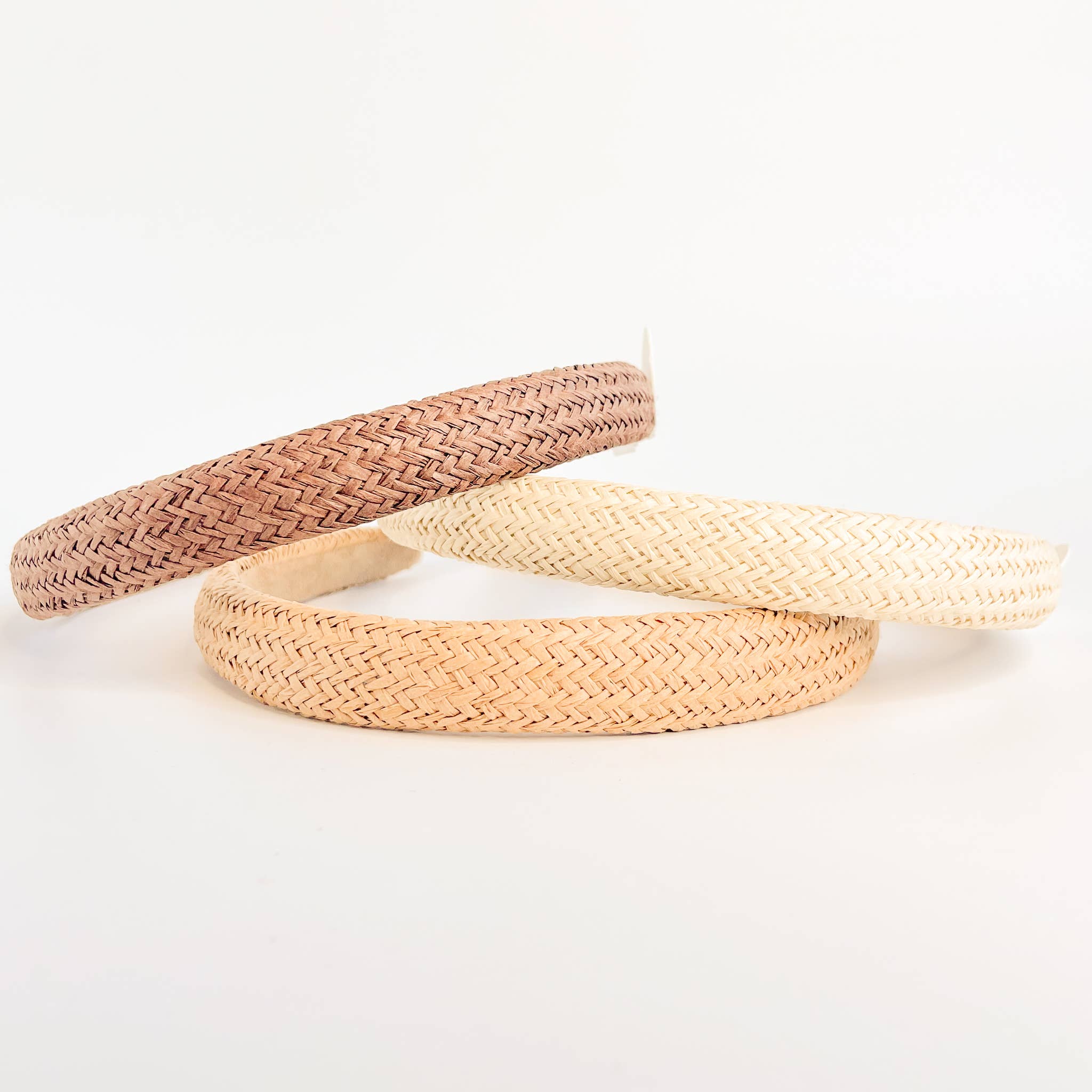 Skinny Natural Rattan Straw Headband | Farm and Thread