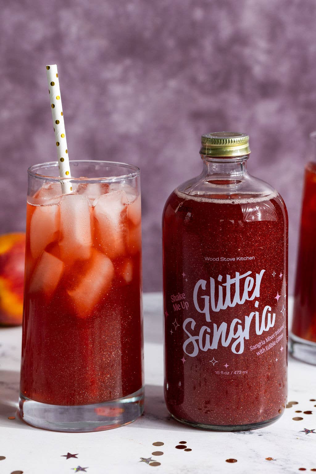 Glitter Sangria Cocktail Mix/Syrup, 16 fl oz | Farm and Thread