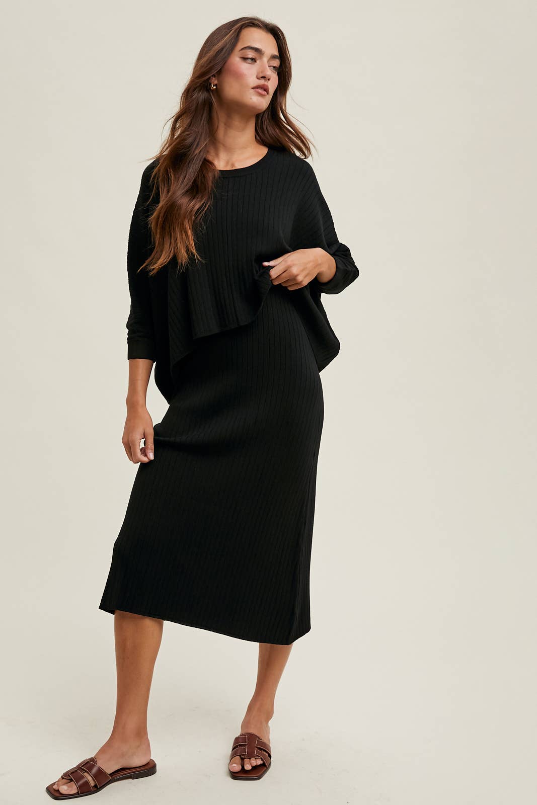 Laura Ribbed Knit Top and Skirt Set | Farm and Thread